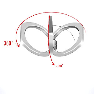 Wen XinRong 6 Pack Cell Phone Ring Holder, Cute Transparent Phone Finger Ring Grip Stand 360°Rotation Phone Rings Kickstand Compatible for Most Smartphone