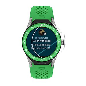 IPG for TAG HEUER Smartwatch Hydrogel Screen Protector (2 Units) Invisible HD Clear Film Anti Scratch Guard-Smooth/Self-Healing/Bubble Free (Connected - 45mm)