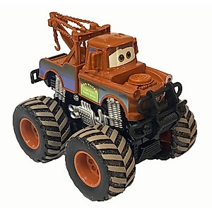 12 Styles Movie Cars 3 Black Storm Jackson Lightning McQueen Curz Mater Giant Wheels Cars 1：55 Diecast Vehicles Toys Set Children Car Toy (Mater)