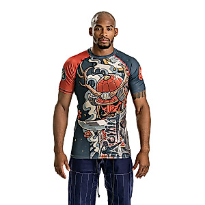 Ronin Brand Oni Bushi Rash Guard (Med) Red
