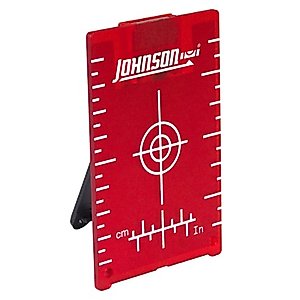 Johnson Level & Tool 40-6370 Magnetic Floor Target, Red, 1 Target