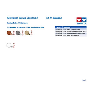 Tamiya Models Japanese Musashi Battleship