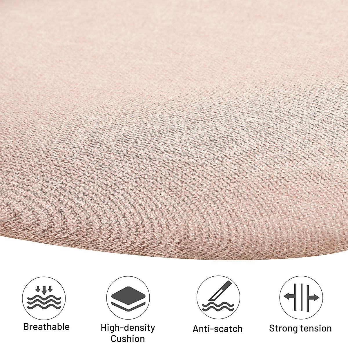 Desk Chair Small Armless, Comfy Home Office Chair with Fabric Seating Cushion and Plastic Low-Back, Adjustable Swivel Study Computer Task Chair for Student Children Kids with Rolling Wheels, Pink