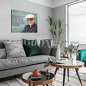 DEVINK Educator Jaime Escalante Famous Quotes Art Poster Aesthetic Art Deco Living Room Bedroom Decor Prints Frame-style 20x16inch(50x40cm)