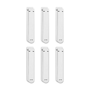 Nike Everyday Plus Cushion Crew Socks 3-Pair Pack White/Black SM (US 4-6 Big Kid Shoe Size, Women's Shoe 4-6)