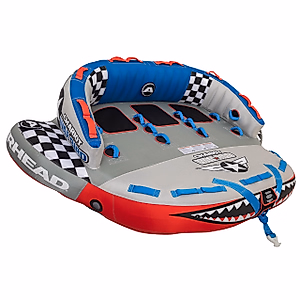 Airhead Chariot Warbird 3, 1-3 Rider Towable Tube for Boating