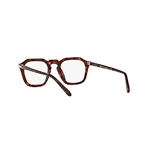 Persol PO3292V Square Prescription Eyewear Frames, Havana/Demo Lens, 46 mm