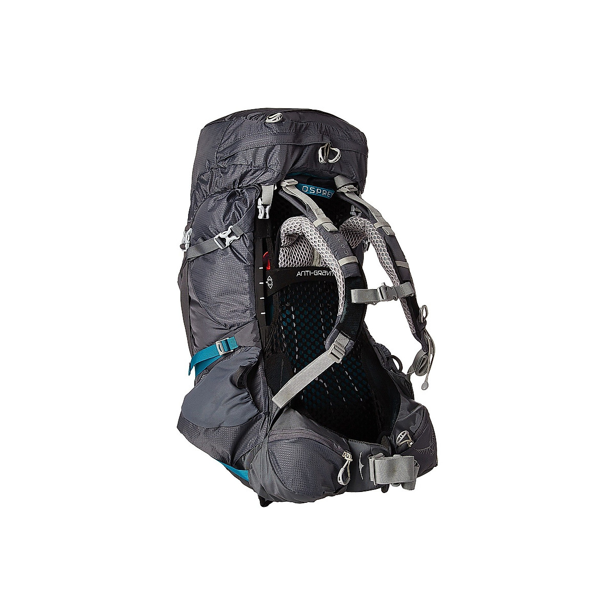 Osprey Aura AG 50L Women's Backpacking Backpack, Vestal Grey, X-Small