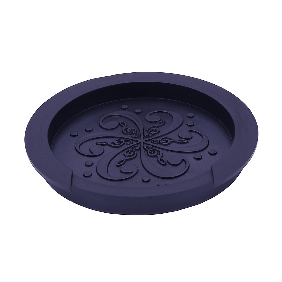 Guitar Soundhole Cover, 4 inch Sound hole Rubber Cover for Acoustic Guitar (Brown)