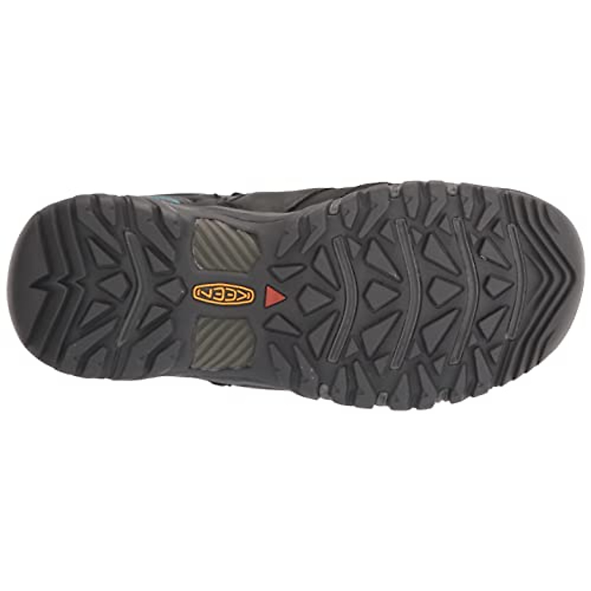 KEEN Women's Ridge Flex Low Height Waterproof Hiking Boots, Raven/Porcelain, 8.5