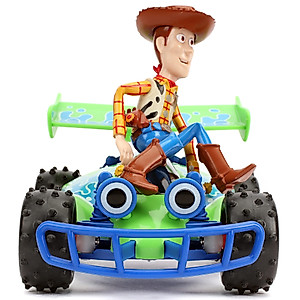 Jada Toys Jada Disney Pixar Toy Story 4 Turbo Buggy W/Woody Radio Control Vehicle, 2.4 Ghz, 1: 24