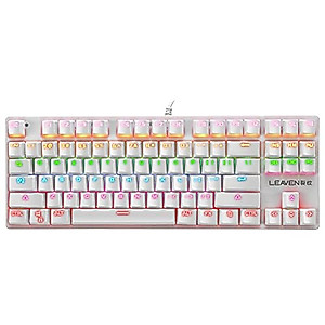 87 Keys USB Wired Gaming Mechanical Keyboard