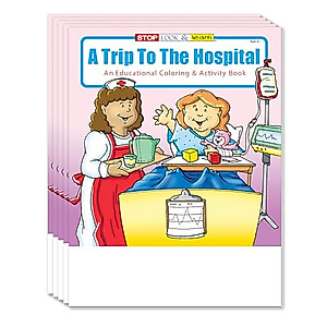 ZOCO - A Trip to The Hospital - Coloring Books (25 Bulk Pack, Without Crayons) - Hospital Supplies for Kids - Educational Games, Puzzles, Fun Activities for Kids