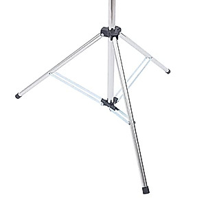 Leblett Tripod Clothes Drying Rack,Foldable Portable Space Saving Laundry Drying Rack High Capacity 4 Poles,Height-Adjustable with 10 Hooks for Outdoor and Indoor Home Use