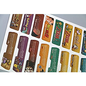 Label Sticker Nameplate Sticker fit for Game boy Advance GBA Console 1Set(14Groups)