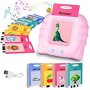 Talking Flash Cards for Toddler Toys 2 3 4 Year Old Boys Girls,Autism Sensory Toys for Children,Toddler Learning Educational Toys Speech Therapy Toys,Birthday Gift