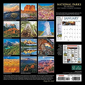 National Parks of the West 2021 Wall Calendar