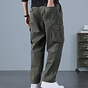 Men's Sherpa Fleece Lined Cargo Pant Outdoor Casual Military Combat Work Ski Hiking Pants Thermal Hiking Pants Winter Mens Pants Cargo Pantalones De Hombre Cortos Army Green