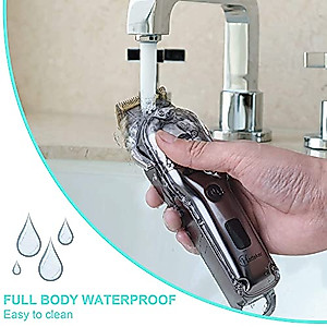 Hatteker Hair Cutting Kit Pro Hair Clippers for Men Professional Barber Clippers IPX7 Waterproof Cordless Beard Trimmer Hair Trimmer