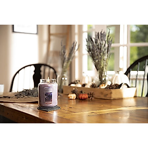 Yankee Candle Dried Lavender & Oak​ Scented, Classic 22 Oz Large Jar Single Wick Aromatherapy Candle, Over 110 Hours of Burn Time, Ideal for Creating a Welcoming Home, Perfect for Gifting