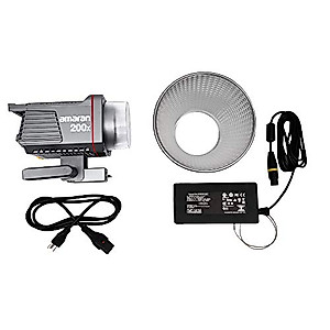 Aputure Amaran 200x Bi-Color 2700-6500k LED Video Light, CRI 95+ TLCI 96+, 200w DC/AC Power Supply, APP Control Continuous Studio LED Light for Portrait,Studio,Interview and Filming