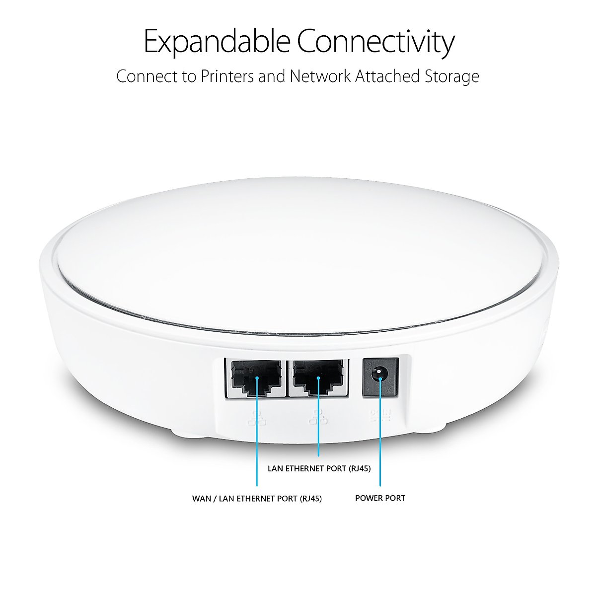 ASUS Home Wi-Fi System, Pack of 3 (for large homes), Tri-Band Mesh Networking Wireless AC2200 Routers with AI Protection - MAP-AC2200