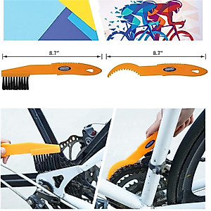 focopot Bike Cleaning Kit (9pcs), Including Chain Cleaner for Cycling,Bicycle Clean Brush Tools for Mountain/MT/Road/BMX Bike