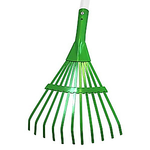 Emsco Group 9049M-1 Little Diggers Kids Garden Tool Lawn Rake, Green