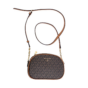 Michael Kors Jet Set Charm Small Logo Crossbody Bag (Brown/Acorn)