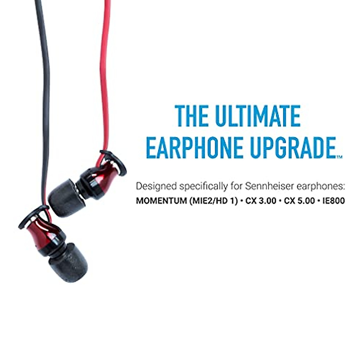 Comply Isolation Noise Cancelling Memory Foam Earphone Tips for Sennheiser HD1 Momentum MIE2, IE 800 S, CX 3.00, 5.00 and 7.00BT, Premium Replacement Earbud Tips, Comfortable Secure Fit(S/M/L,3 Pairs)