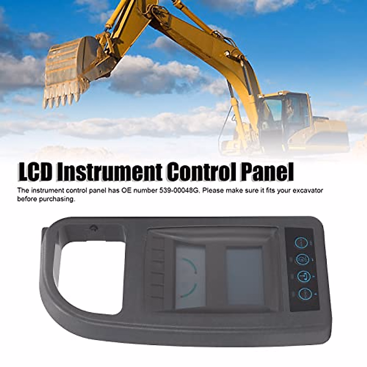Hilitand Excavator Monitor Panel LCD Gauge Control Panel 539 00048G PC Flexible Key Excavator Accessories for Daewoo Doosan Solar DH220 7