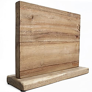 Uniharpa Double Side Magnetic Knife Block 12 X 10 Inch Holder Rack Magnetic Stands with Strong Enhanced Magnet & Anti Slip Feet for Safe