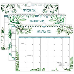 Aesthetic 2023 Greenery Wall Calendar - Runs Until July 2024 - The Perfect Monthly Calendar for Easy Planning