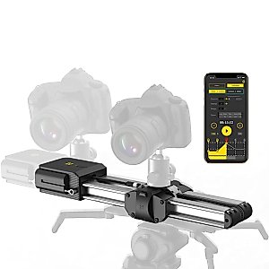 Zeapon Motorized Micro 2 Camera Slider, Travel Distance 52cm/20in, 4.5KG All-Direction Carrying Capacity, 39 Decibels Motor, 3 Adjustable Speeds, Power-Off Protection, APP Supported Android & iOS