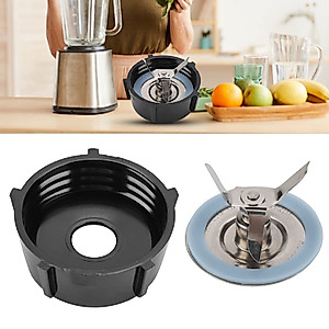 Blender Blades Stainless Steel Blade With Bottom Rubber Ring Blender Bottom Blades Juicer Blender Replacement Kit Blender Replacement Accessories for Electric Blenders