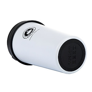 Jason&Eva 18/8 Stainless Steel Double Wall Vacuum Insulated Travel Coffee Mug with Handle/Portable Thermal Cup,Wide Mouth Tumbler with Leak Proof Lid,17oz,White