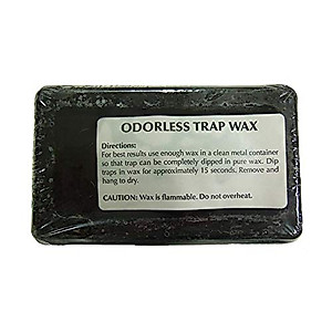 Trap Wax Black Odorless [2] 1LB Blocks
