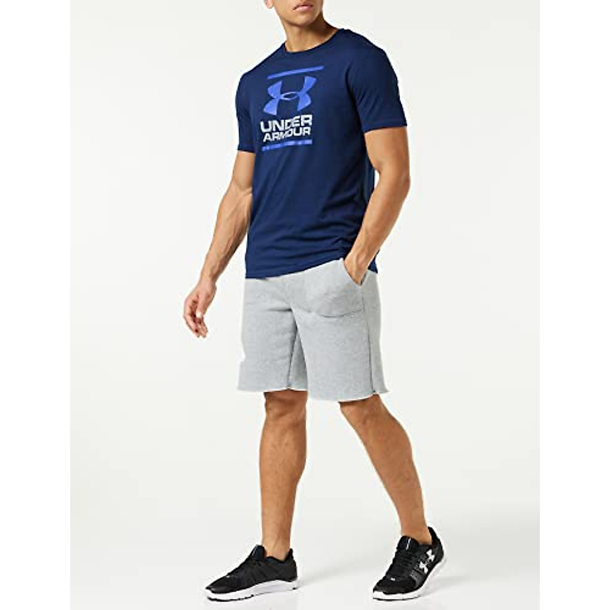 Under Armour Men's Global Foundation Short-Sleeve T-Shirt , Academy Blue (408)/Royal Blue, Large