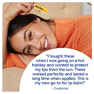 NIVEA Sun Caring Lip Balm Sticks with SPF 30, Duo Pack (2 x 4.8 g)(Imported from Canada)