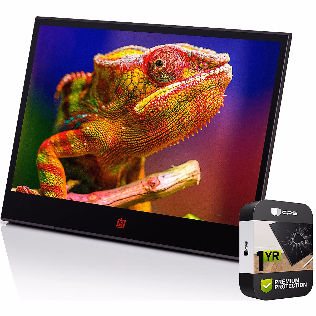 Deco Gear 15.6" 1920x1080 Portable Monitor, 60Hz, Touchscreen with 1-YR CPS Enhanced Protection Pack Bundle