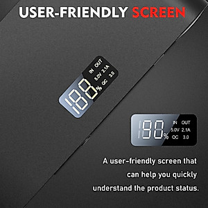 3000A Peak Battery Jump Starter 16000mAh Jump Pack 1600A Rated 12V with Jumper Cables, Portable Battery Booster with USB QC 3.0 PD 18W Fast Charging for Car 7.2L Gas/5.5L Diesel Engine