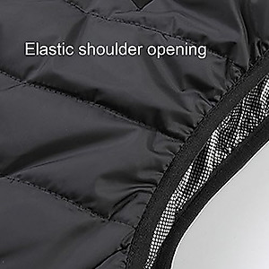 ysgfhgjw Black Of Friday Fleece Heated Vest For Men Women, 4 Heating Zones, Lightweight Outdoor Heating Vest (Battery Pack Not Included) Black M