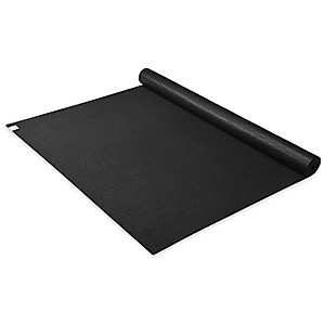 Gaiam Yoga Mat - Large 7mm Thick Yoga Mat for Men & Women | Extra Wide & Long Exercise Mat for Yoga, Pilates, Stretching & Floor Workouts (72" L x 48" W x 7mm) - Black