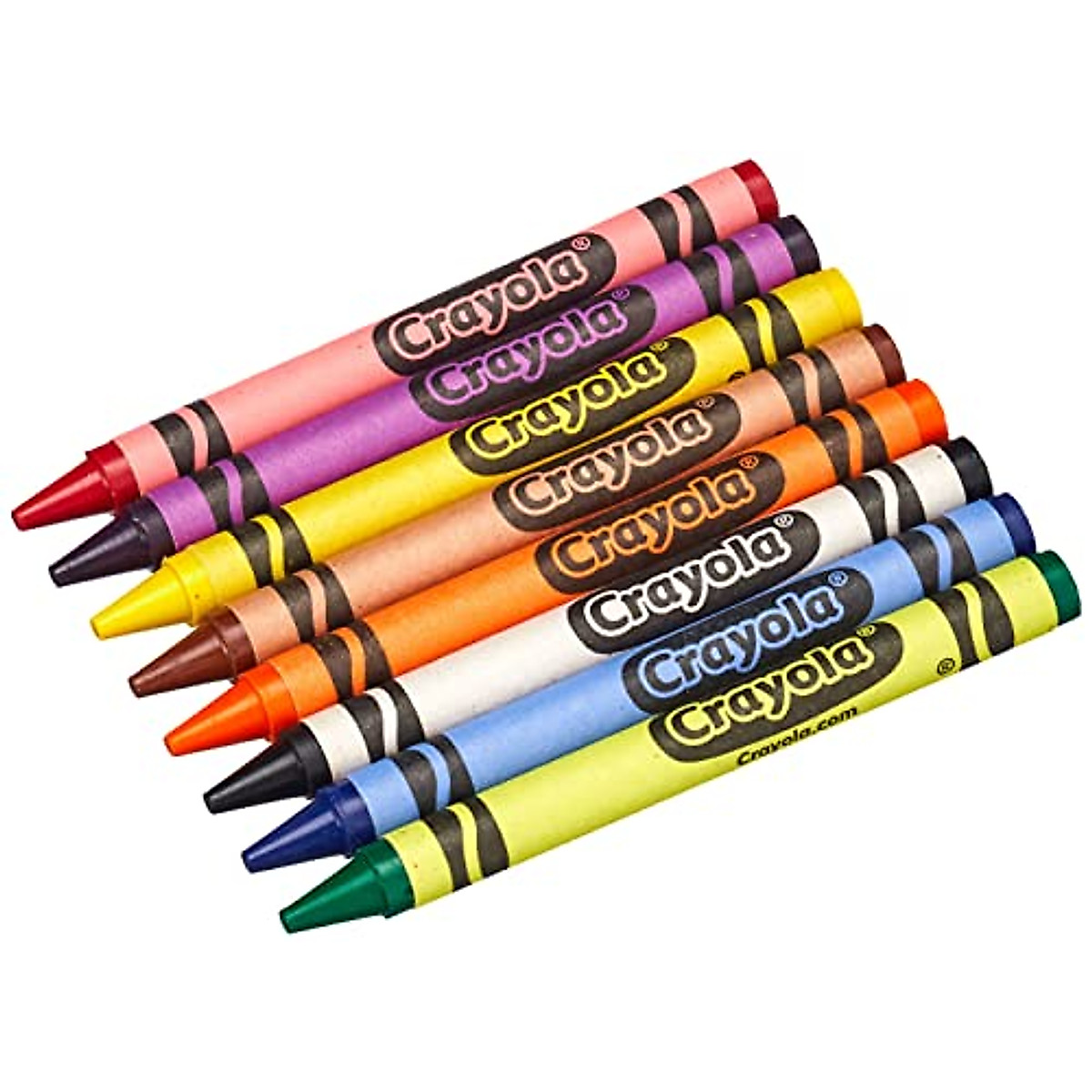 CRAYOLA Wax Colouring Crayons - Assorted Colours (Pack of 8), A Must - Have for All Kids Arts and Crafts Sets, Ideal for Kids Aged 3+