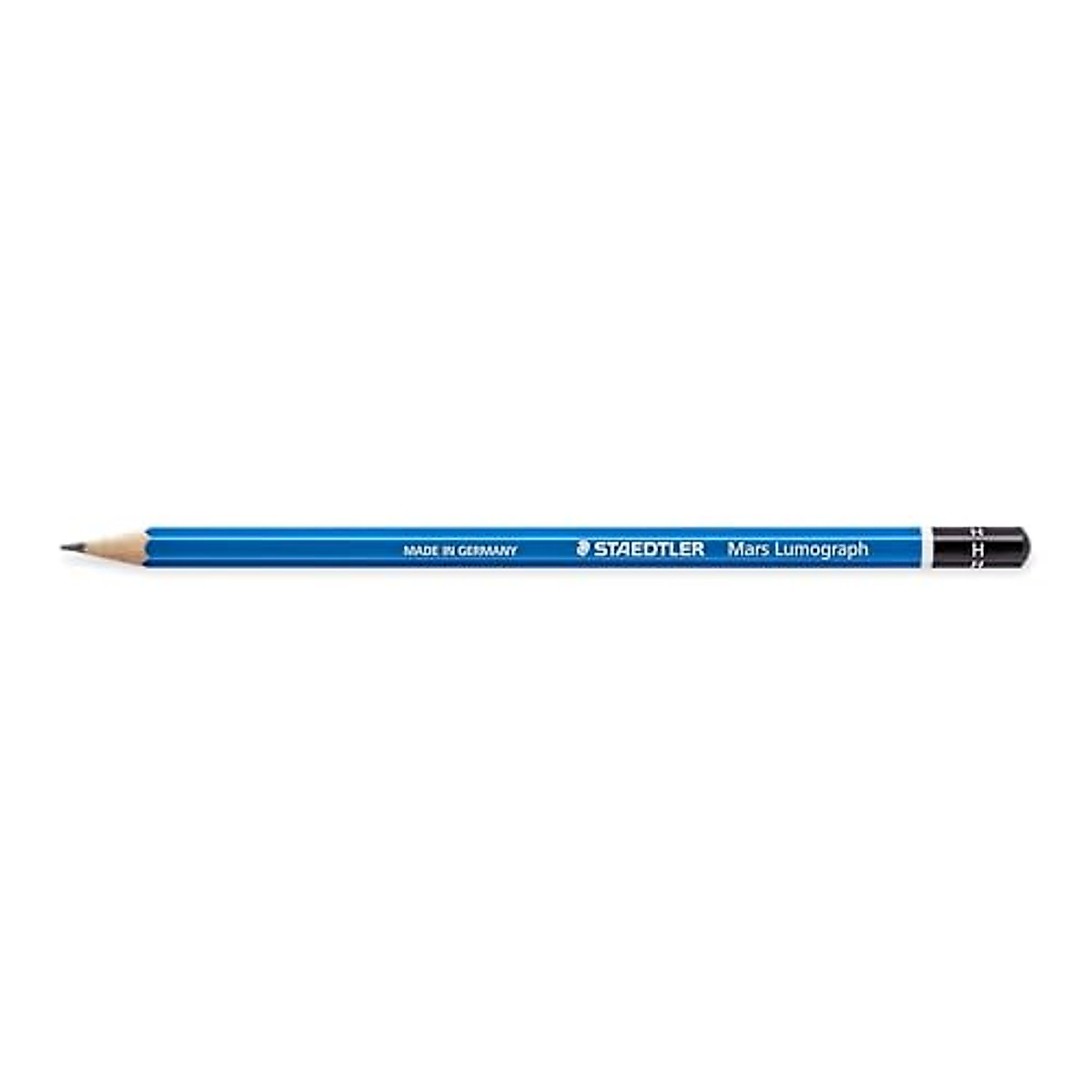 Staedtler Mars Lumograph Pre-Sharpened Writing and Art Drawing Pencils, H Lead, Box of 12, 100-H