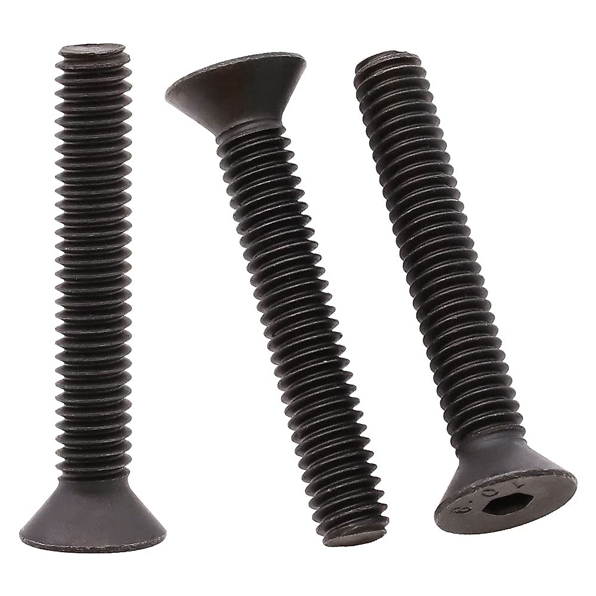 RoyceMart 5/16"-18 x 1-1/2 inch Flat Head Socket Cap Screws Grade 10.9 Alloy Steel, Black Oxide, Counterskunk Head, Full Thread, Pack of 10