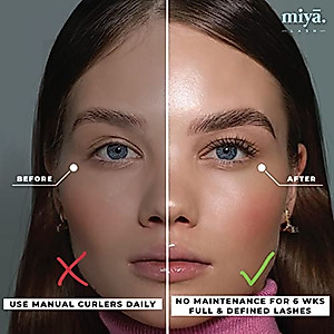 MIYA LASH Lash Lift Kit | Keratin Eyelash Perm Kit | Semi Permanent LVL Curling & Lifting Eyelashes | Includes All Tools & Accessories | Professional Result | Home & Salon Use | Vegan Eyelash Lift Kit