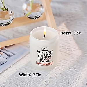 Anniversary Funny Gifts for Her Him- Anniversary Wedding Gift for Wife Husband Girlfriend Boyfriend, Humorous 1 2 3 4 Years Anniversary Candle Gifts, Lavender Scented