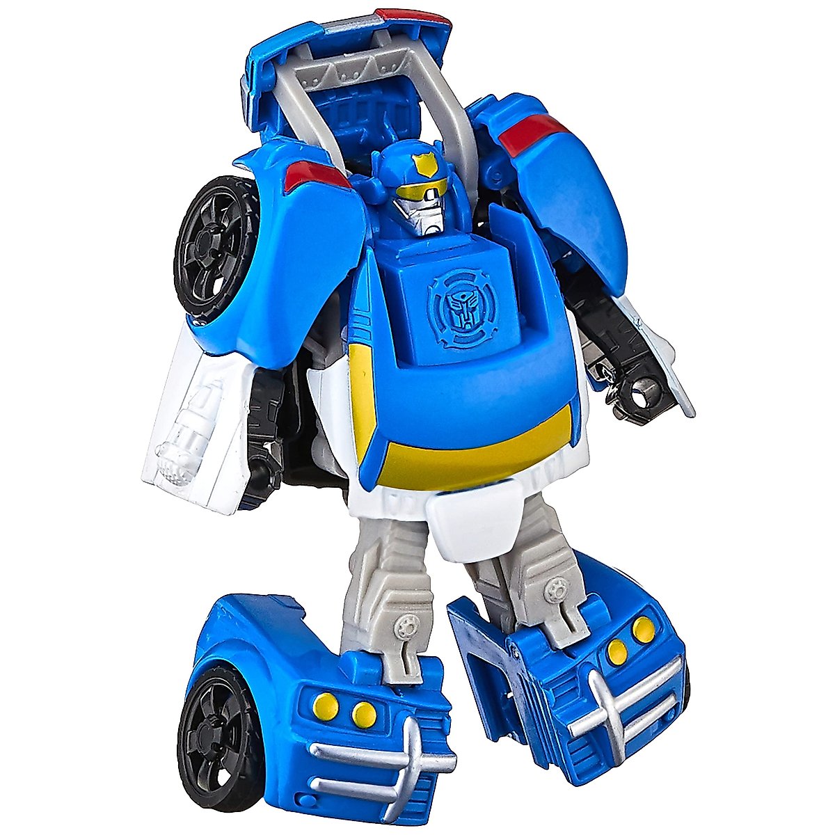 Transformers Playskool Heroes Rescue Bots Academy Classic Heroes Team Chase The Police-Bot Converting Toy, 4.5-Inch Action Figure, Kids Ages 3 and Up