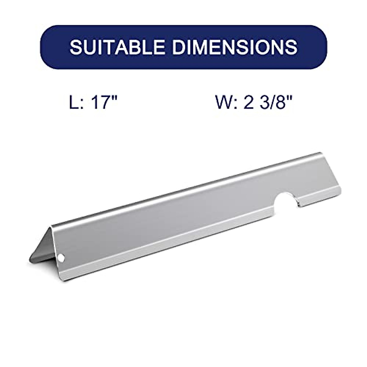 Replacement Flavorizer Bars for Weber 66796, 91611, Weber Genesis II 610, Genesis II LX 640,Genesis II 600 Series, Heat Deflectors Stainless Steel Kits Flavor Bar